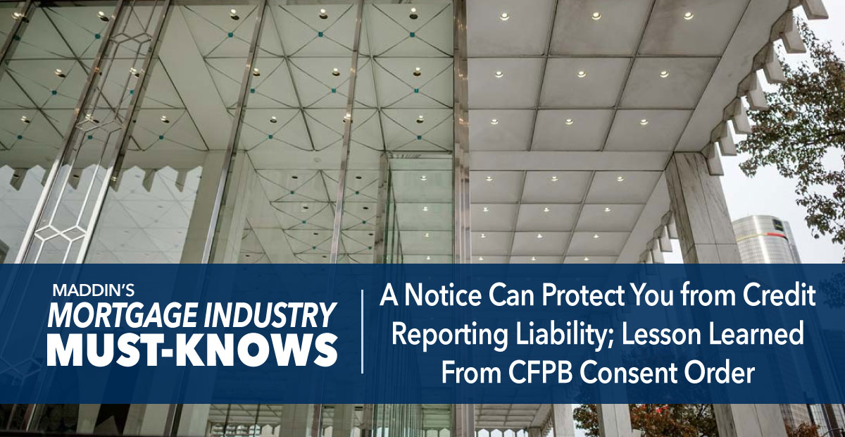 A Notice Can Protect You from Credit Reporting Liability; Lesson ...