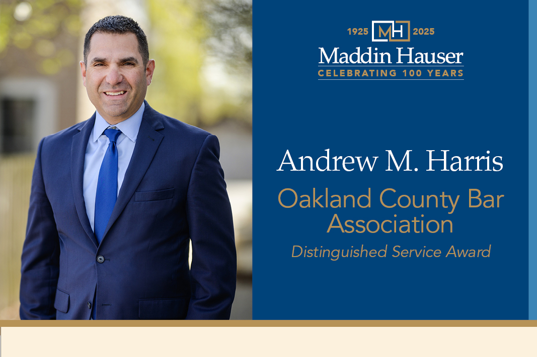 Oakland County Bar Association Honors Andrew Harris With Distinguished ...