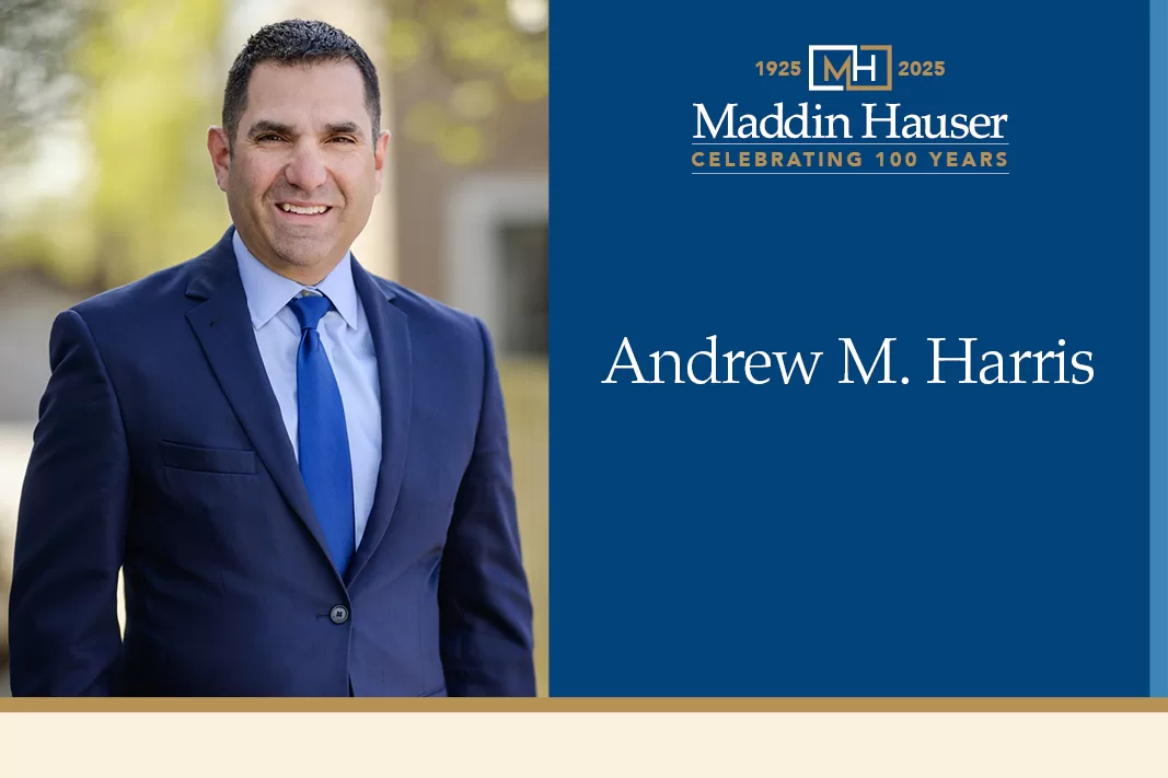 Detroit Legal News Profiles Andrew Harris