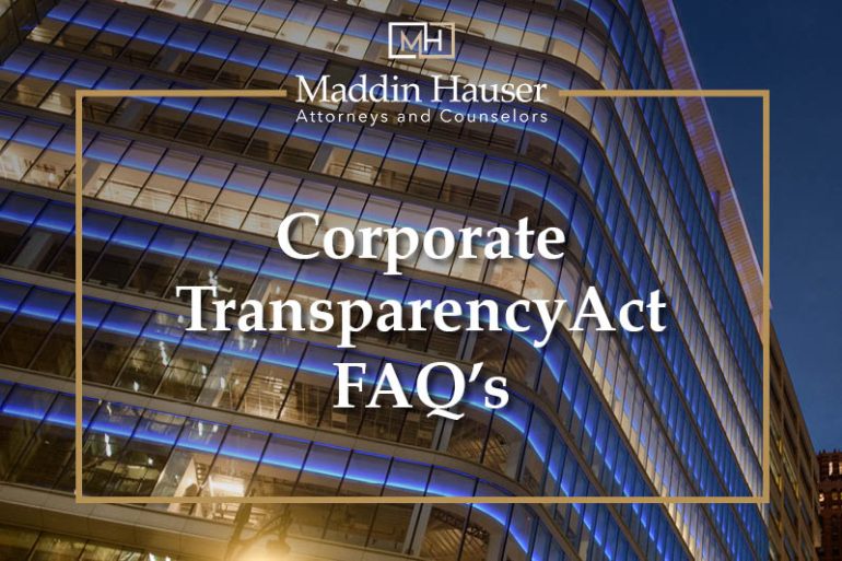 Corporate Transparency Act (CTA) Archives - Maddin Hauser