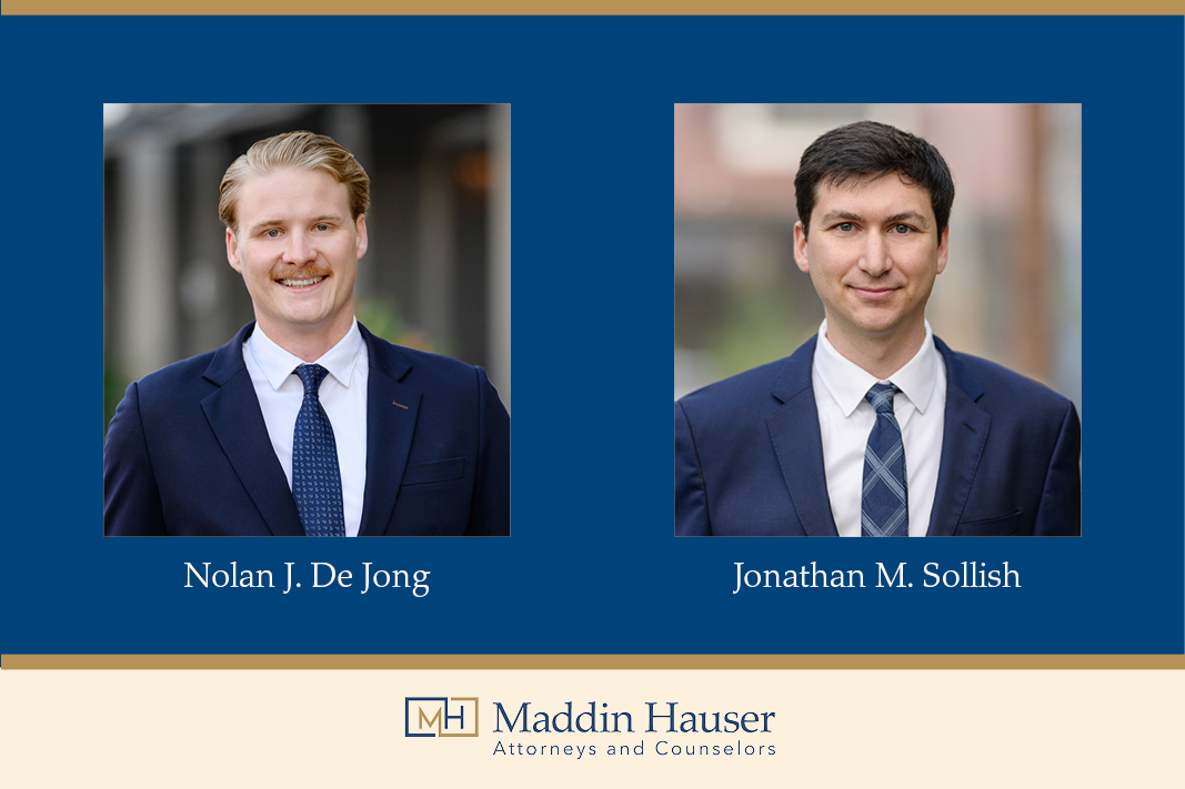 Maddin Hauser Welcomes Two New Attorneys