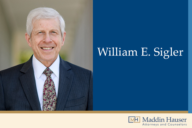 William Sigler Recently Presented a Summer 2022 Tax Developments Update